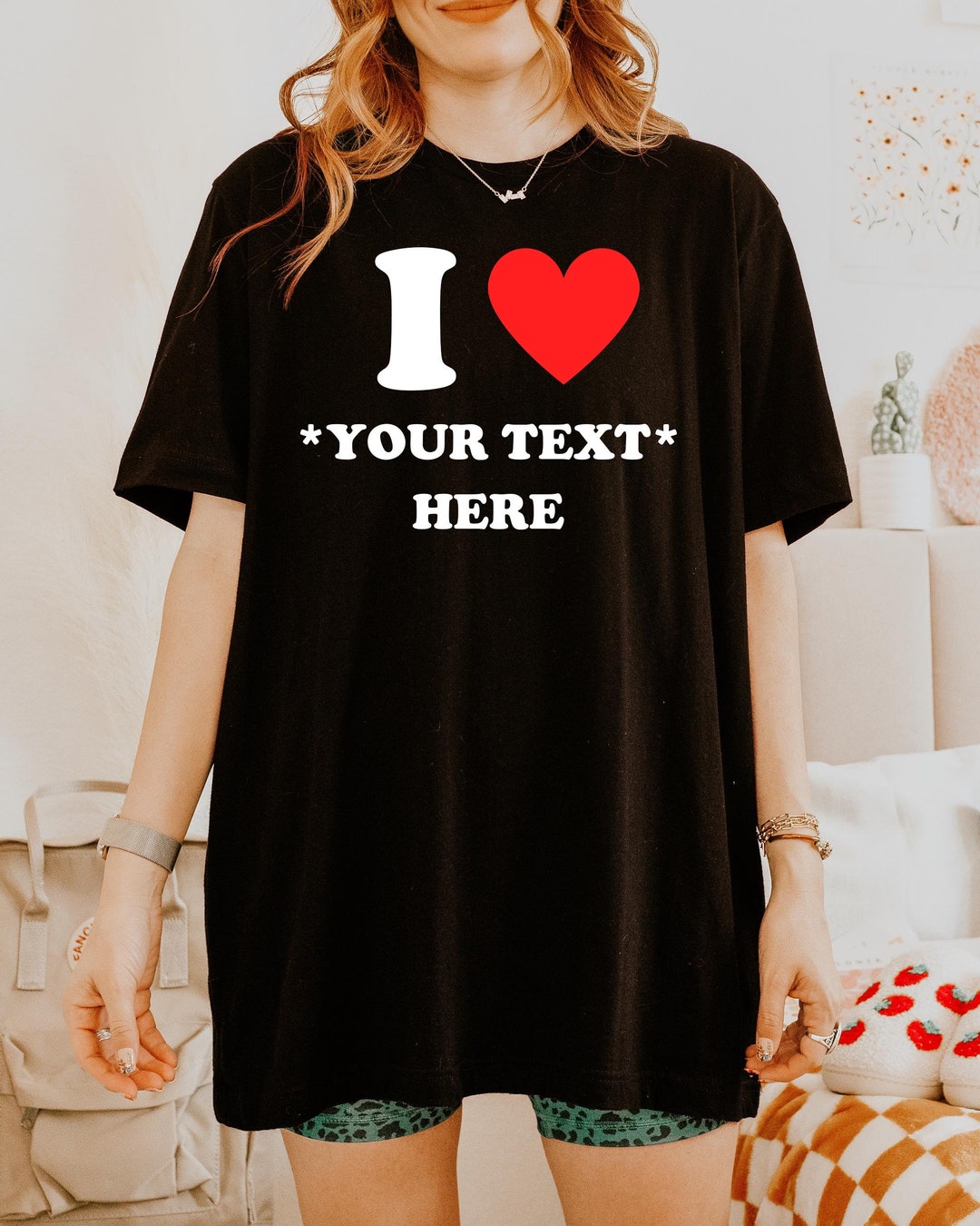 Custom I Love Shirt, I Heart Shirt, I Heart Custom Valentines Day Gifts ...