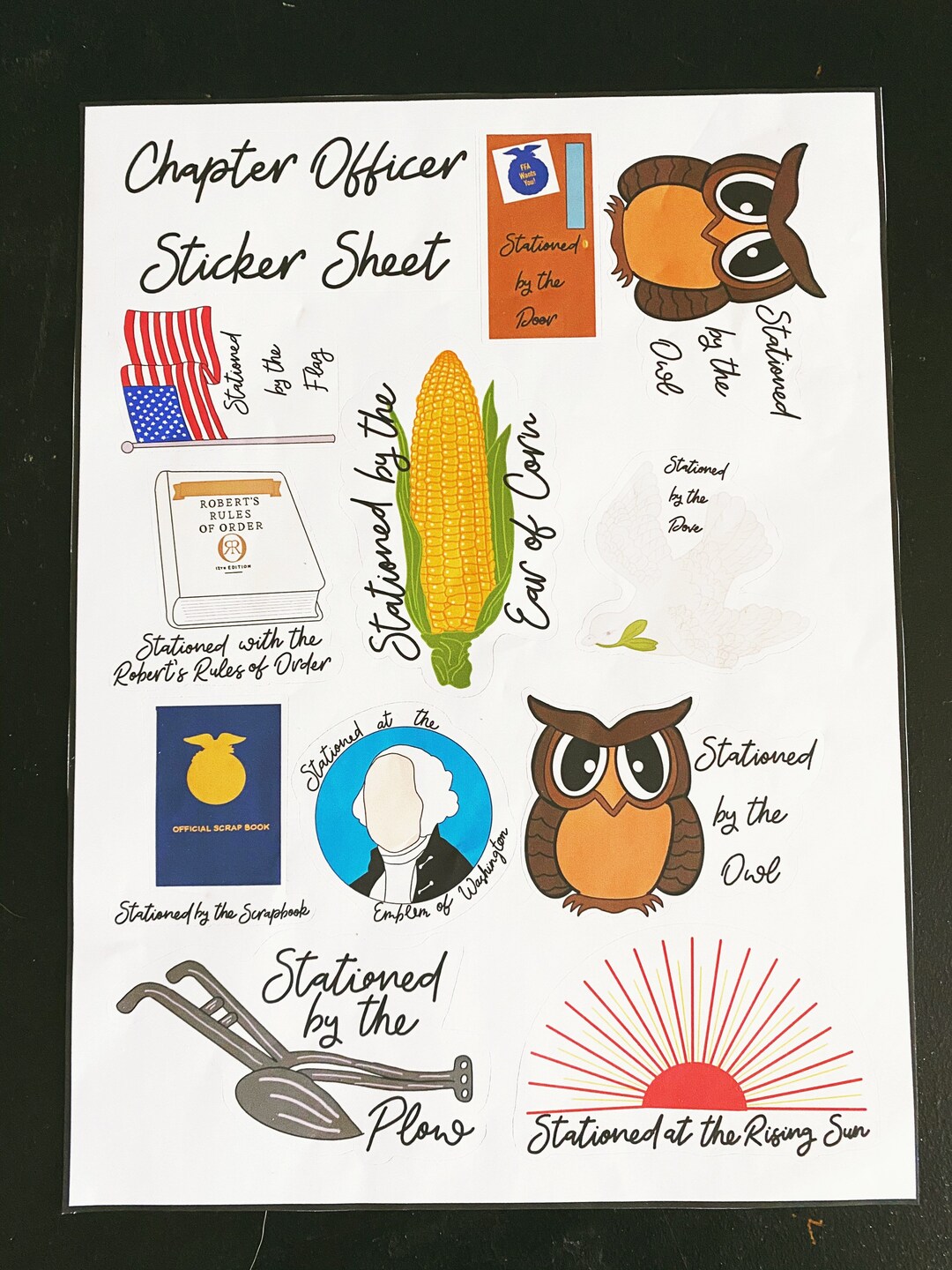 Custom Officer Sticker Sheets - Etsy