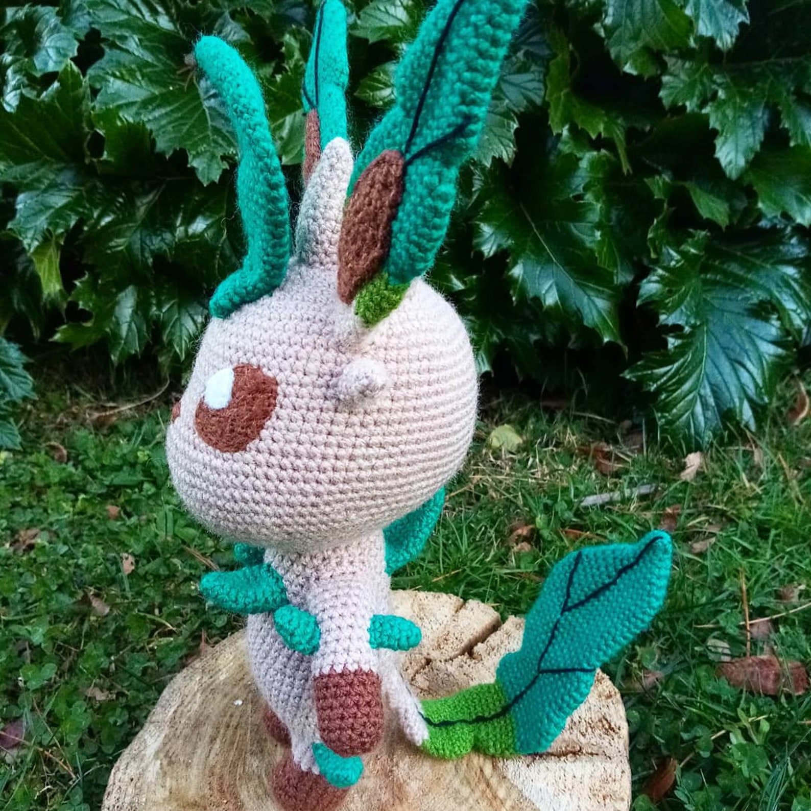 Leafeon Crochet Pattern. Pokemon Plushie Amigurumi PDF Pattern - Etsy