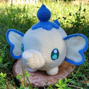 Teafant Crochet Pattern. Palworld PDF Plushie Amigurumi Pattern in ...