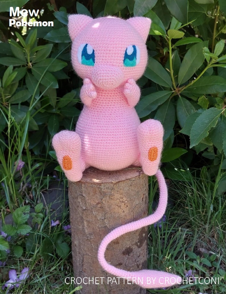 Mew Crochet Pattern. PDF Plushie Amigurumi Pattern in English - Etsy
