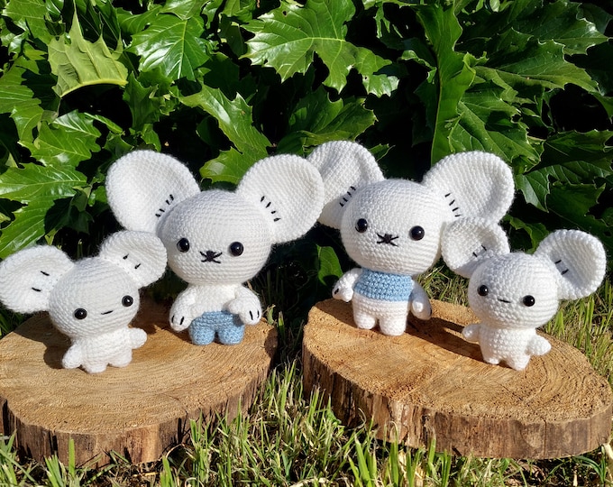 Maushold - Tandemaus Crocheted Plush, Pokemon Handmade Amigurumi - Etsy