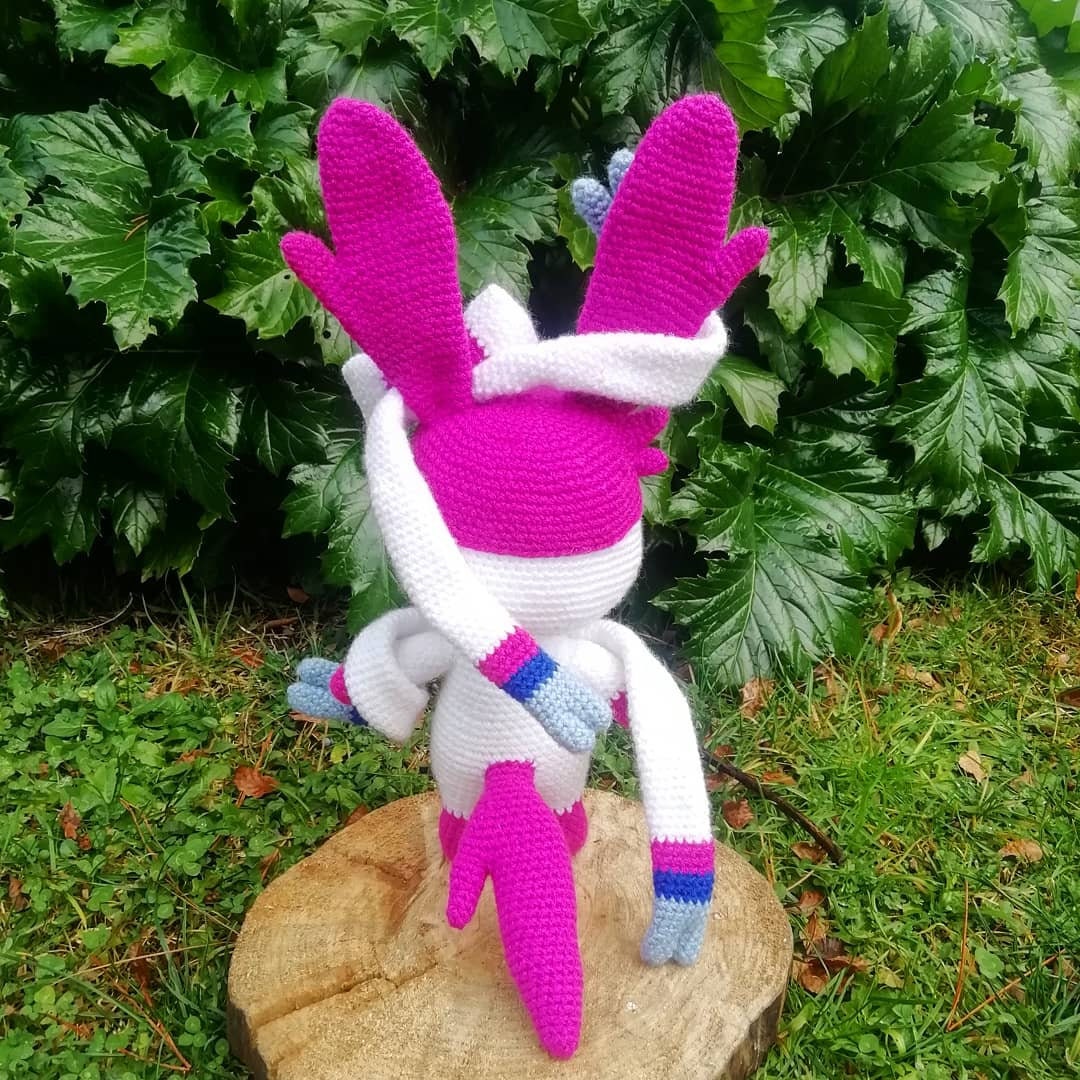 Sylveon Crochet Pattern. Pokemon Plushie Amigurumi PDF Pattern - Etsy