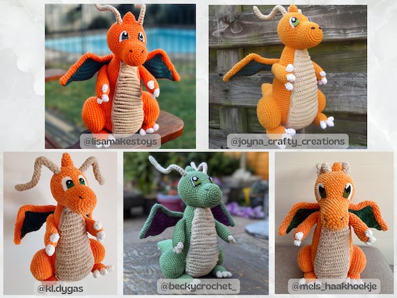 Amigurumi Dragonite Pokémon Crochet Book | Sabrina's Crochet