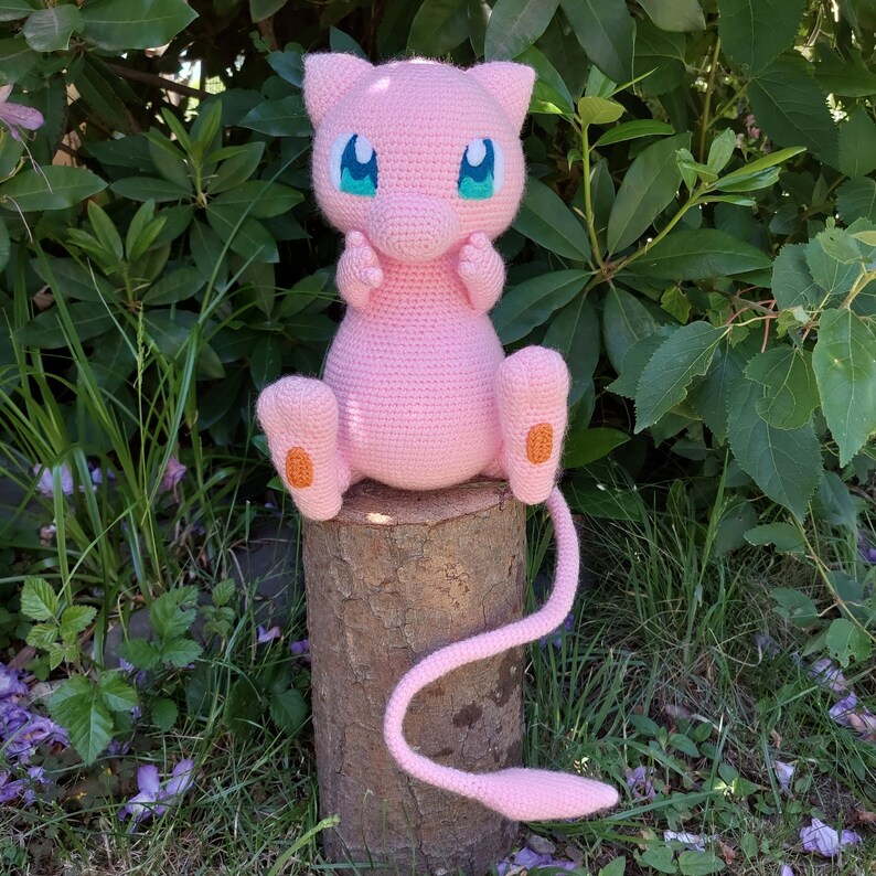 Mew Crocheted Plush, Pokemon Handmade Amigurumi - Etsy