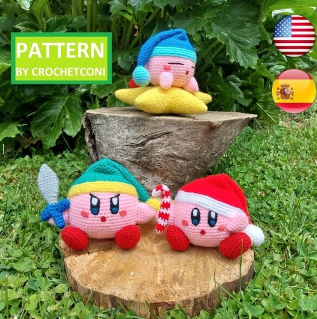 Kirby Crochet Pattern. PDF Plushie Amigurumi Pattern in English ...