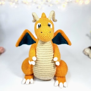 Dragonite Crochet Pattern. PDF Plushie Amigurumi Pattern in English - Etsy