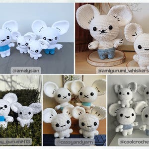 Maushold - Tandemaus Crochet Pattern. PDF Plushie Amigurumi Pattern in ...