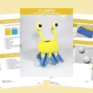 Flumph Crochet Pattern. PDF Plushie Amigurumi Pattern in English - Etsy
