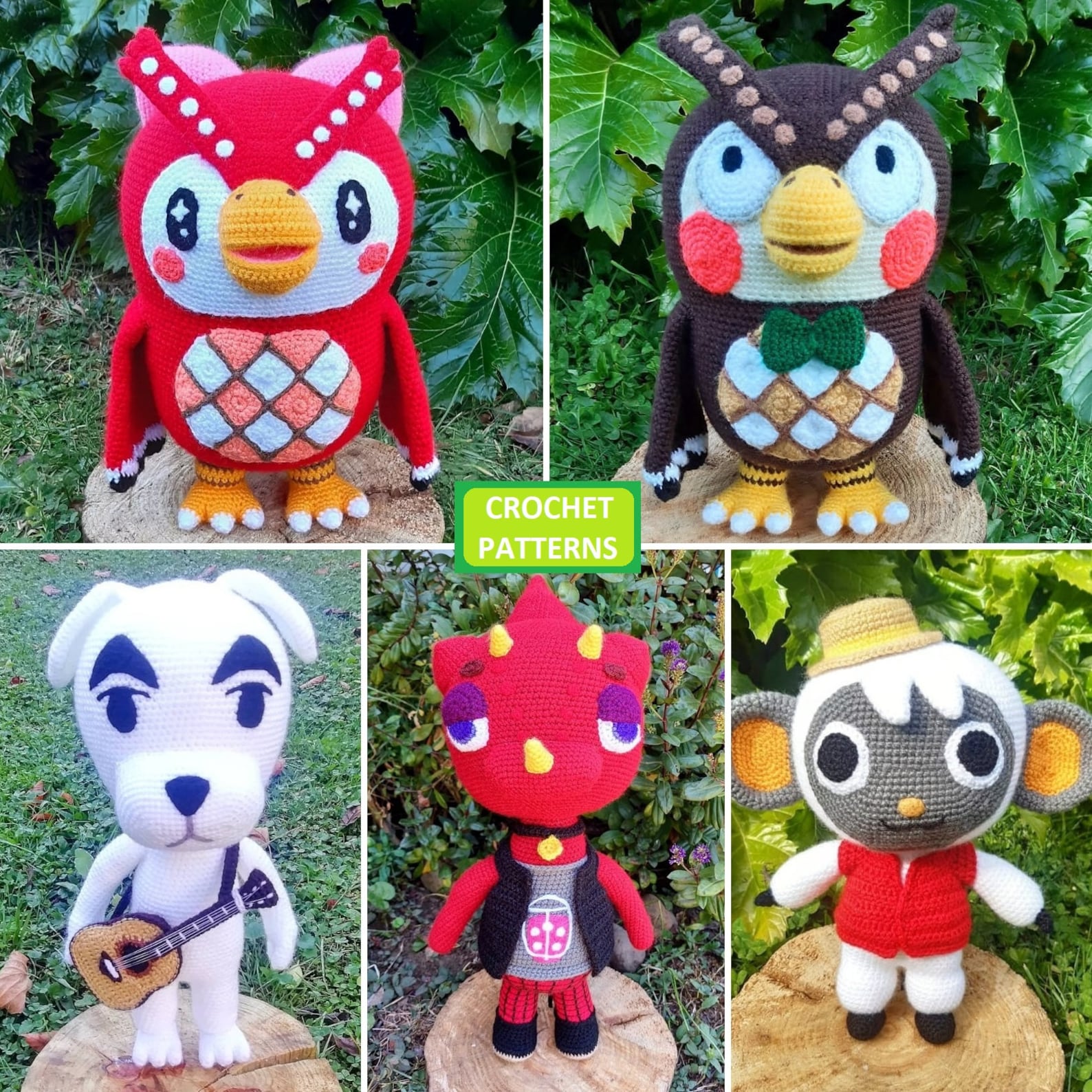 Animal Crossing NPC Crochet Pattern Bundle for Celeste, Blathers, Niko ...