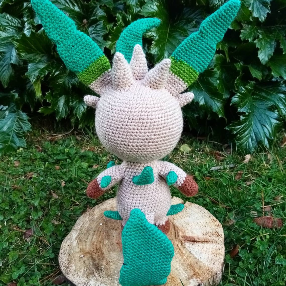 Leafeon Crochet Pattern. Pokemon Plushie Amigurumi PDF Pattern - Etsy