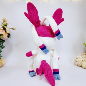 Sylveon Crochet Pattern. Pokemon Plushie Amigurumi PDF Pattern in ...