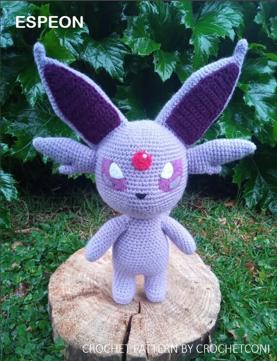 Art & Collectibles Espeon Amigurumi Crochet Fiber Arts etna.com.pe