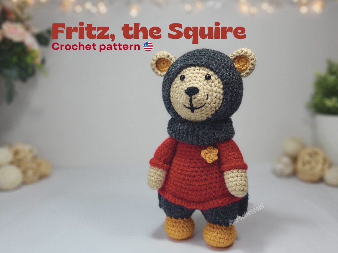 Fritz, the Squire Mouse PDF Crochet Pattern. Plushie Amigurumi Pattern ...