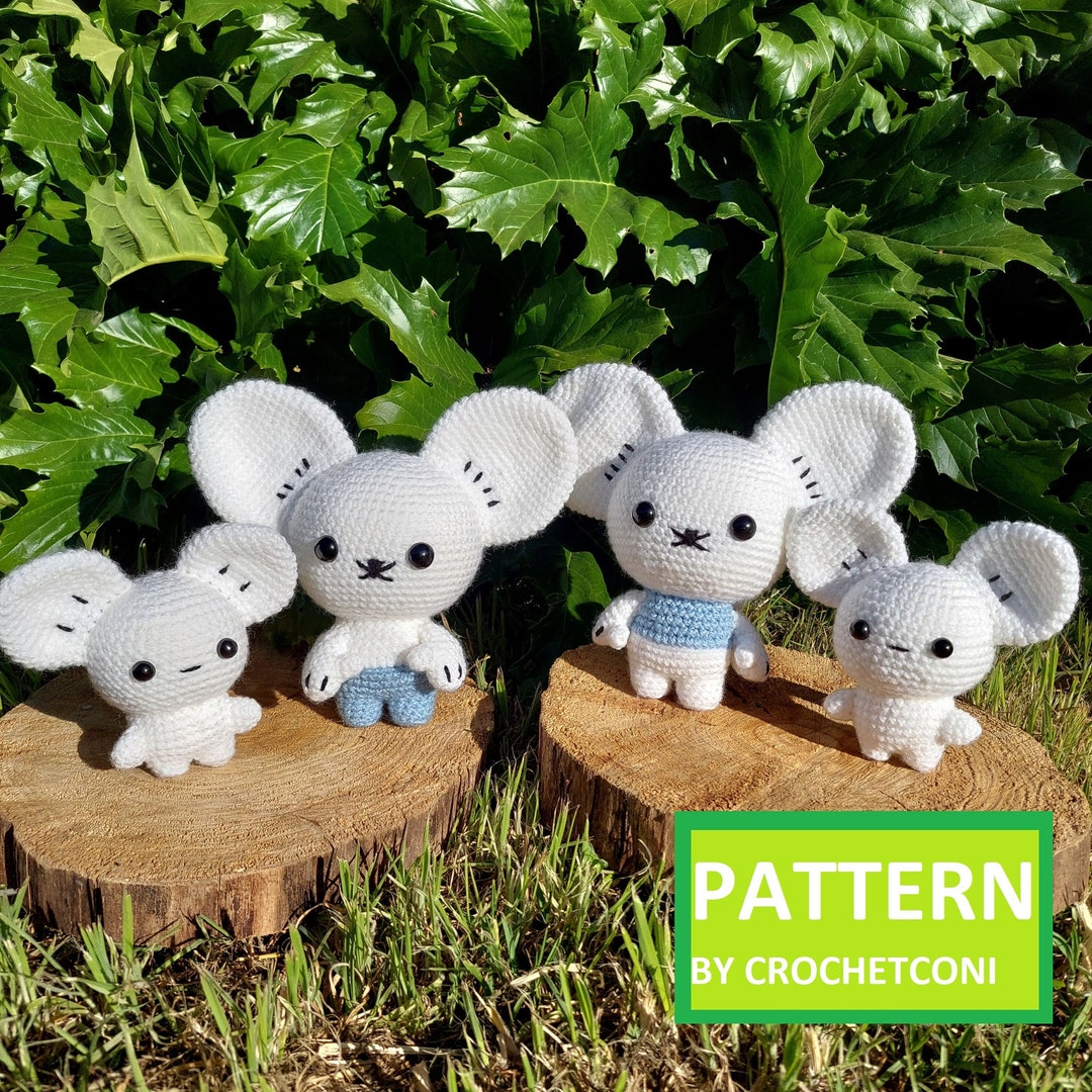 Maushold Tandemaus Crochet Pattern. PDF Plushie Amigurumi Pattern in ...