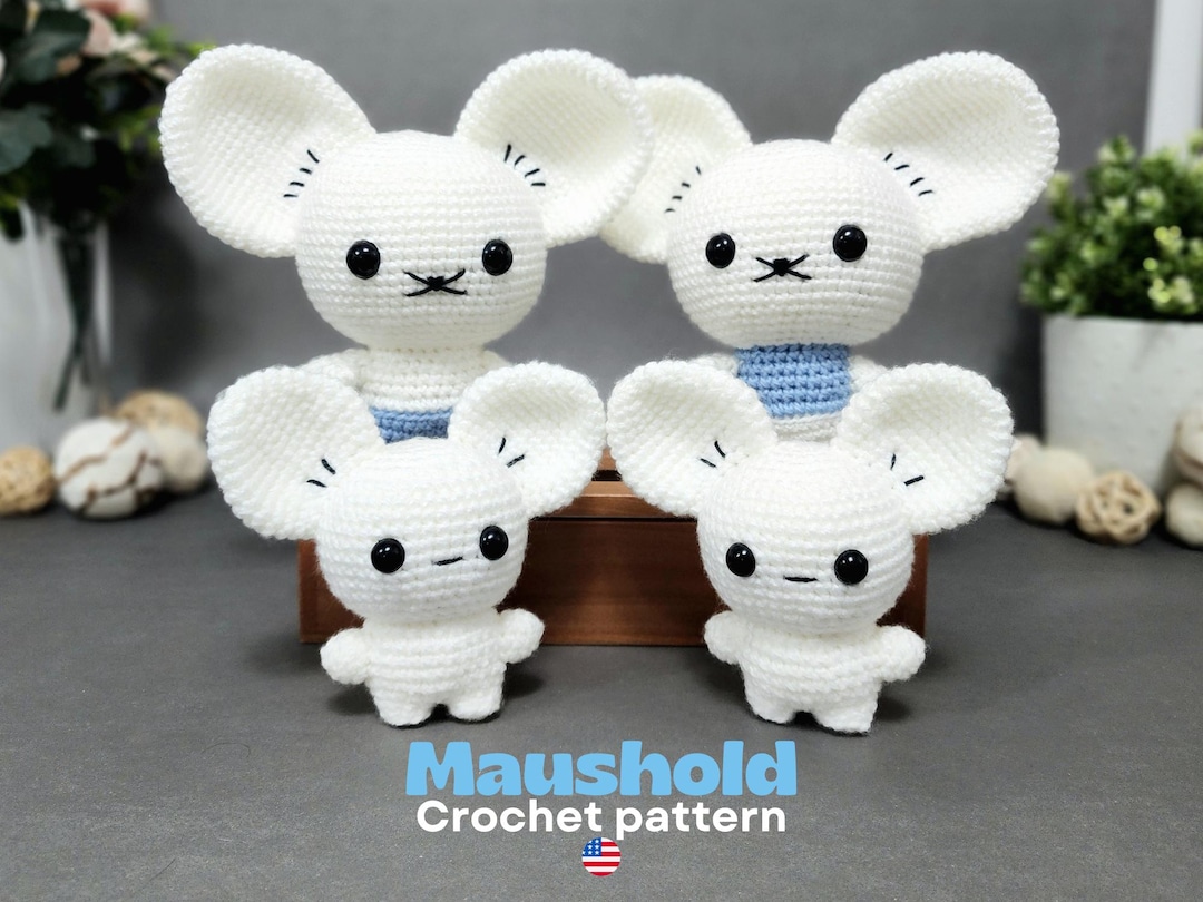 Maushold - Tandemaus Crochet Pattern. PDF Plushie Amigurumi Pattern in ...