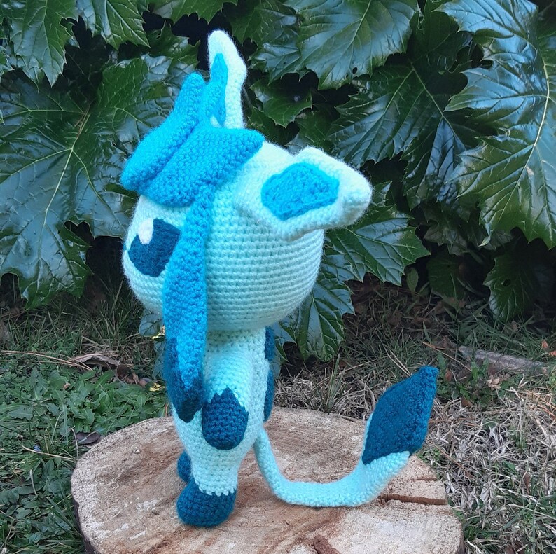 Glaceon crochet pattern. Pokemon Plushie Amigurumi PDF Pattern | Etsy