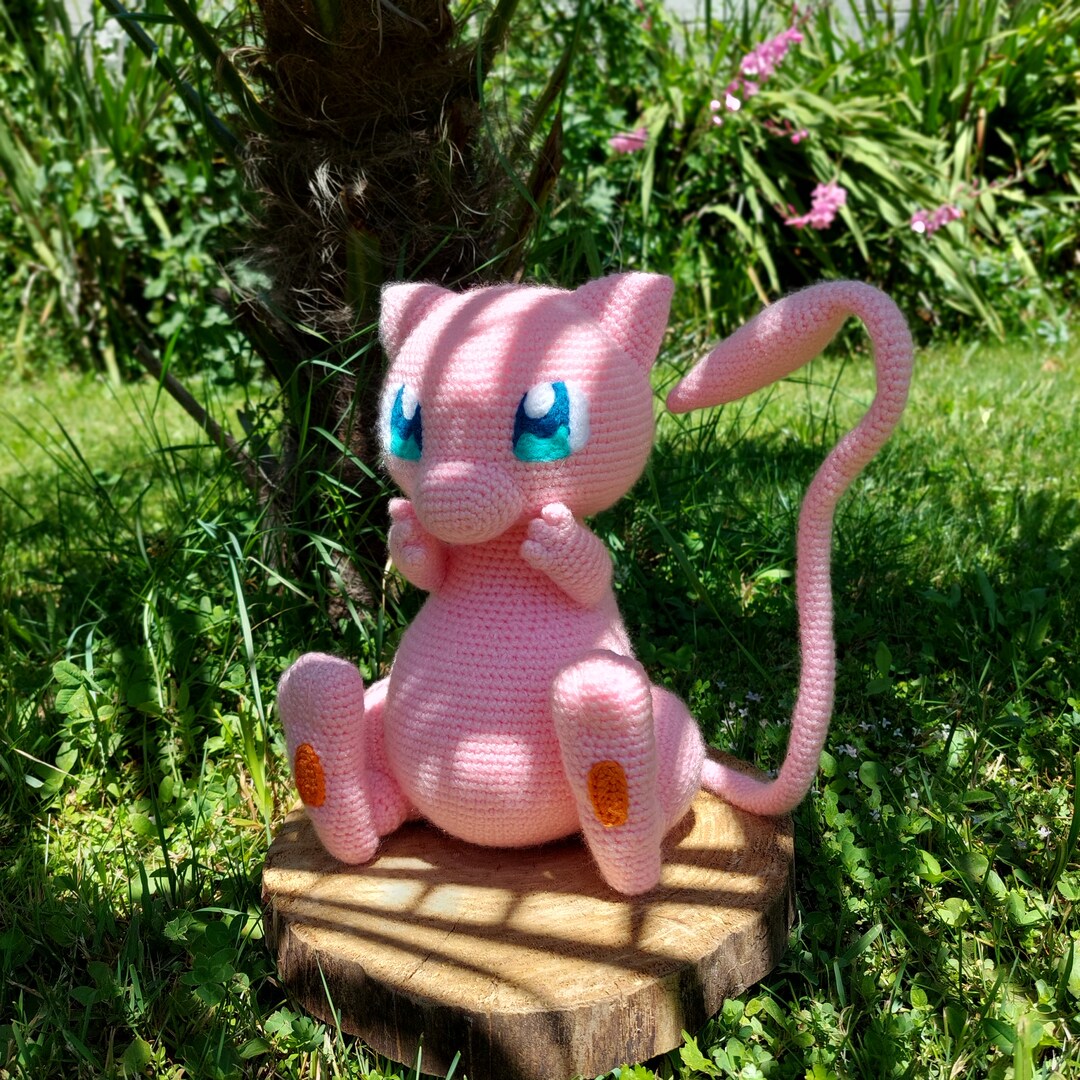 Mew Crocheted Plush Pokemon Handmade Amigurumi - Etsy