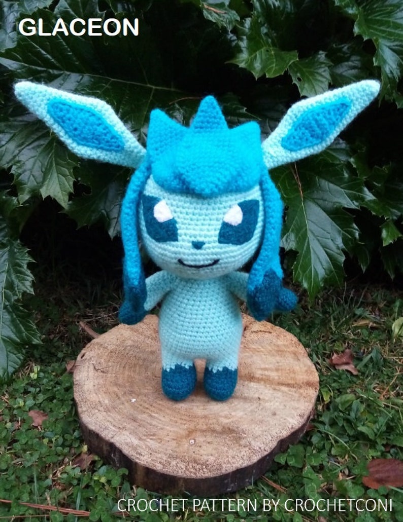 Glaceon Crochet Pattern. Pokemon Plushie Amigurumi PDF Pattern - Etsy