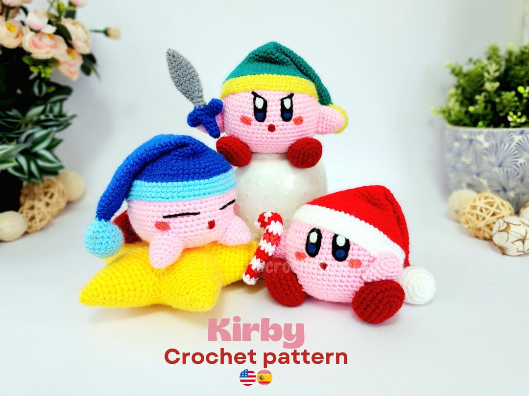 Kirby Crochet Pattern. PDF Plushie Amigurumi Pattern in English ...