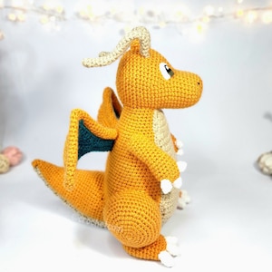 Dragonite Crochet Pattern. PDF Plushie Amigurumi Pattern in English - Etsy
