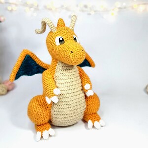 Dragonite Crocheted Plush - Etsy