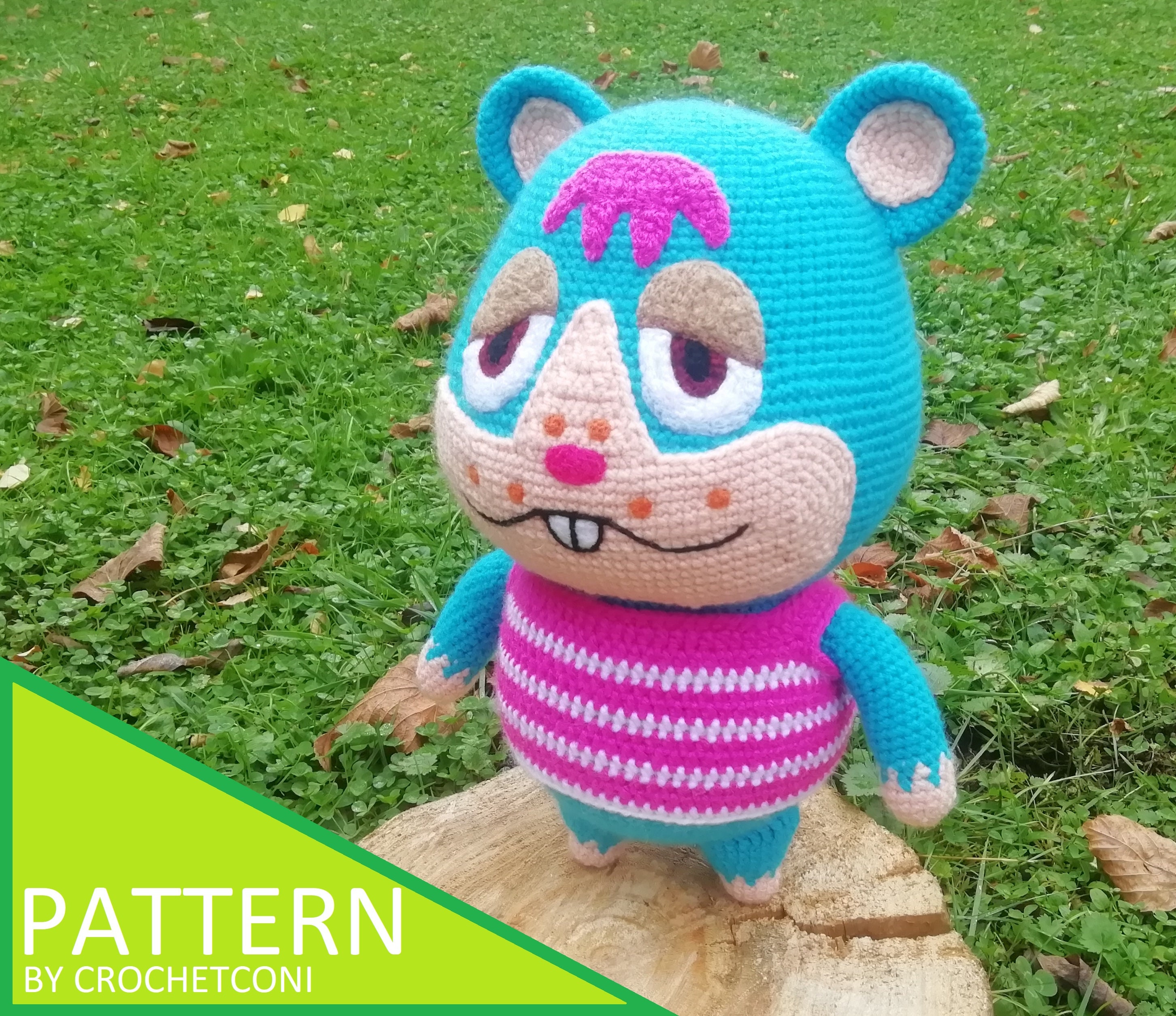 Rodney Crochet Pattern. Animal Crossing Plushie Amigurumi PDF | Etsy