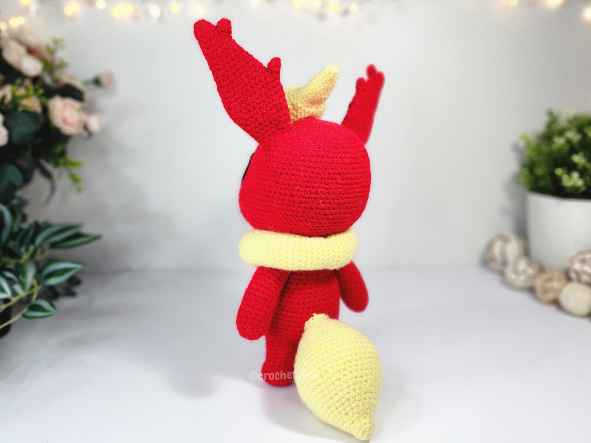 Flareon Crochet Pattern. Pokemon Plushie Amigurumi PDF Pattern in ...