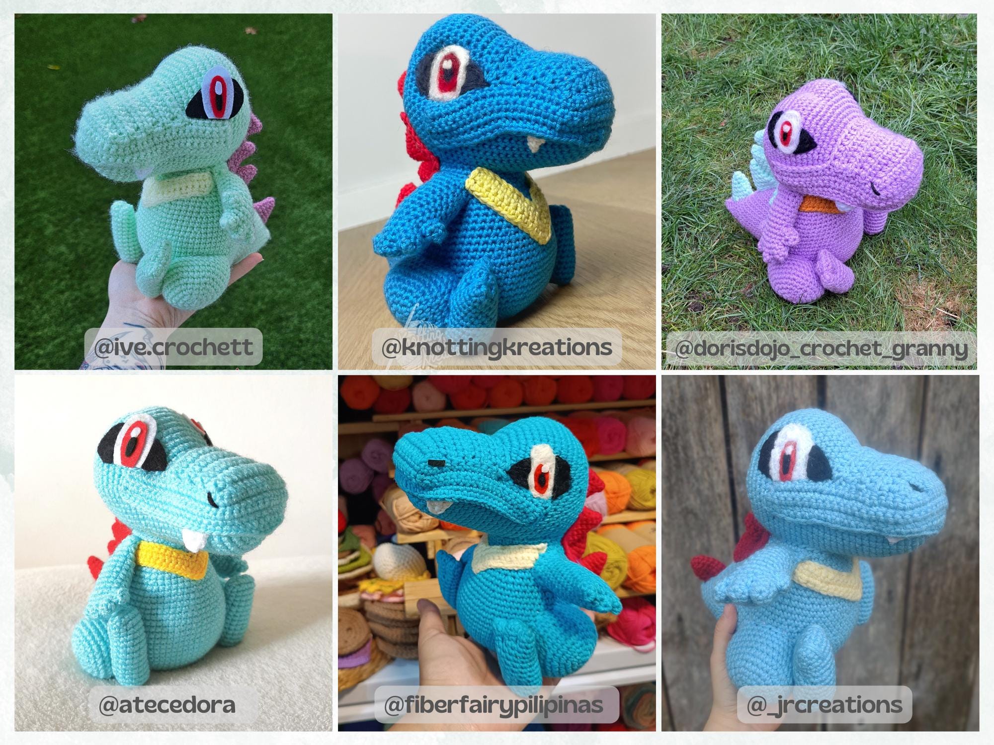 Totodile Crochet Pattern. PDF Plushie Amigurumi Pattern in English - Etsy