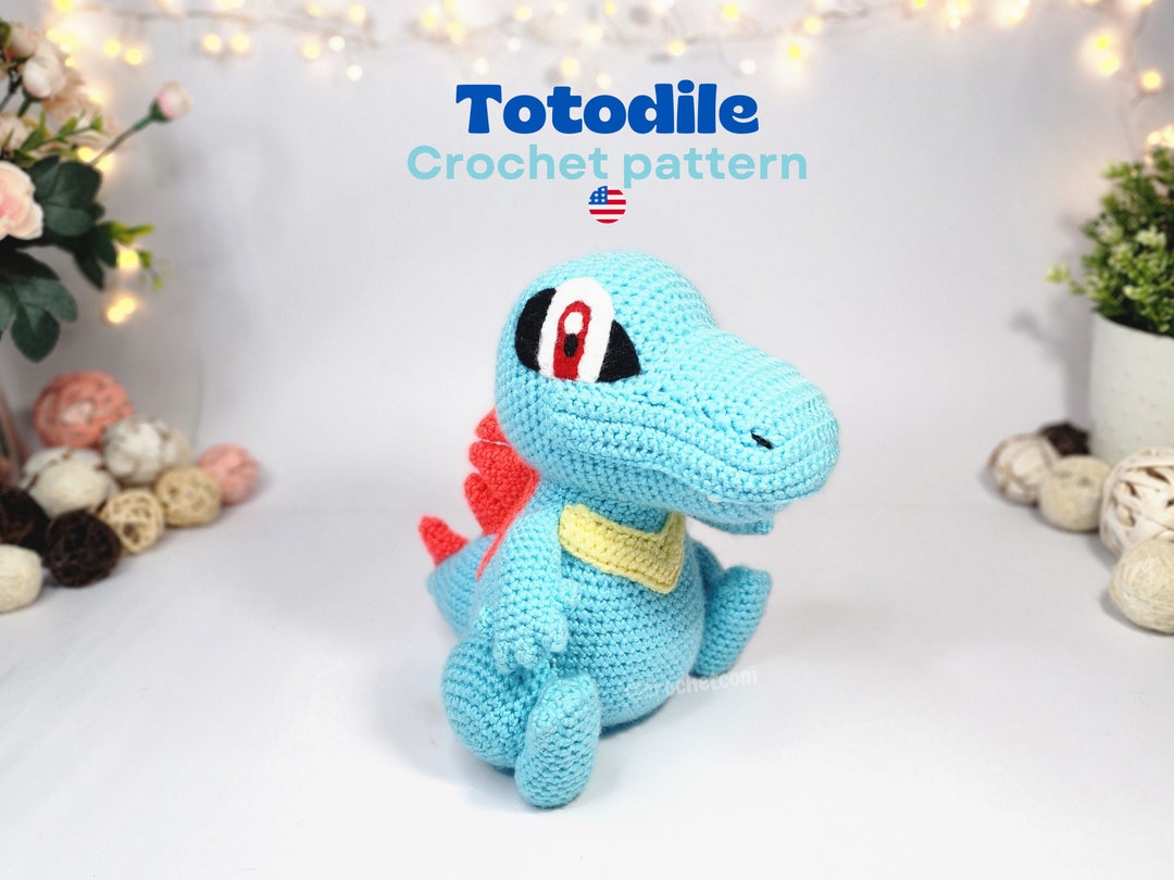 Totodile Crochet Pattern. PDF Plushie Amigurumi Pattern in English - Etsy
