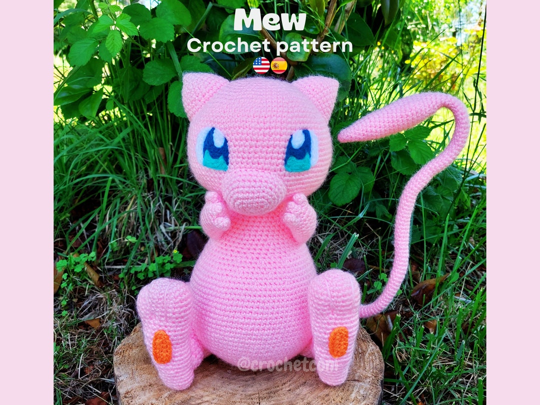 Mew Crochet Pattern. PDF Plushie Amigurumi Pattern in English & Español ...