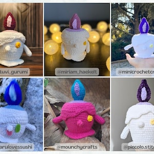 Litwick Pokemon, PDF Crochet Pattern. Plushie Amigurumi Pattern in ...