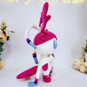 Sylveon Crochet Pattern. Pokemon Plushie Amigurumi PDF Pattern in ...