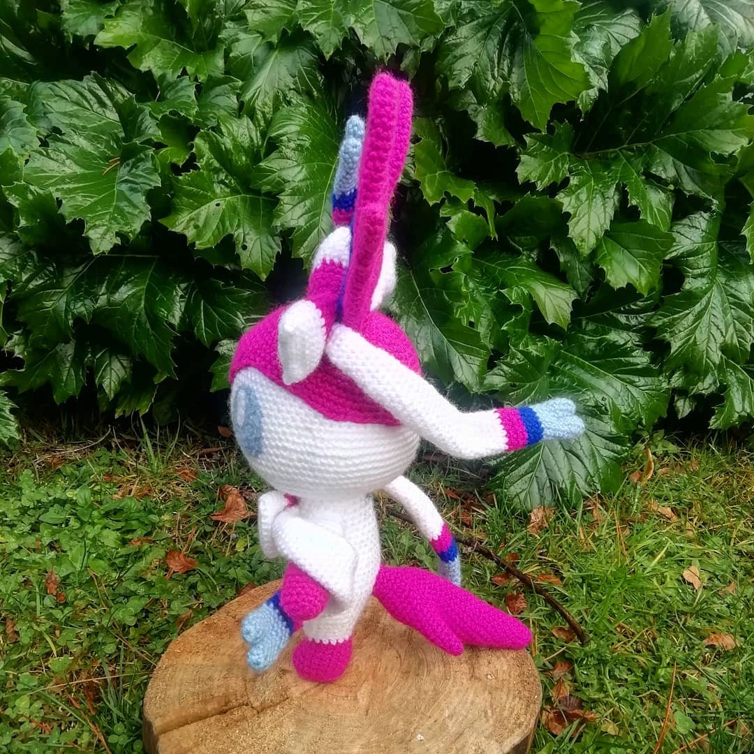 Sylveon Crochet Pattern. Pokemon Plushie Amigurumi PDF Pattern - Etsy