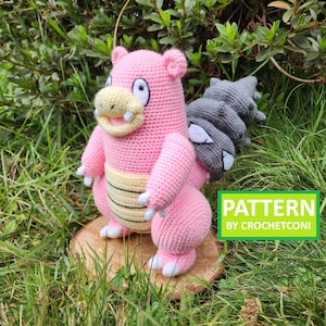 Slowbro Crochet Pattern. PDF Plushie Amigurumi Pattern in English - Etsy