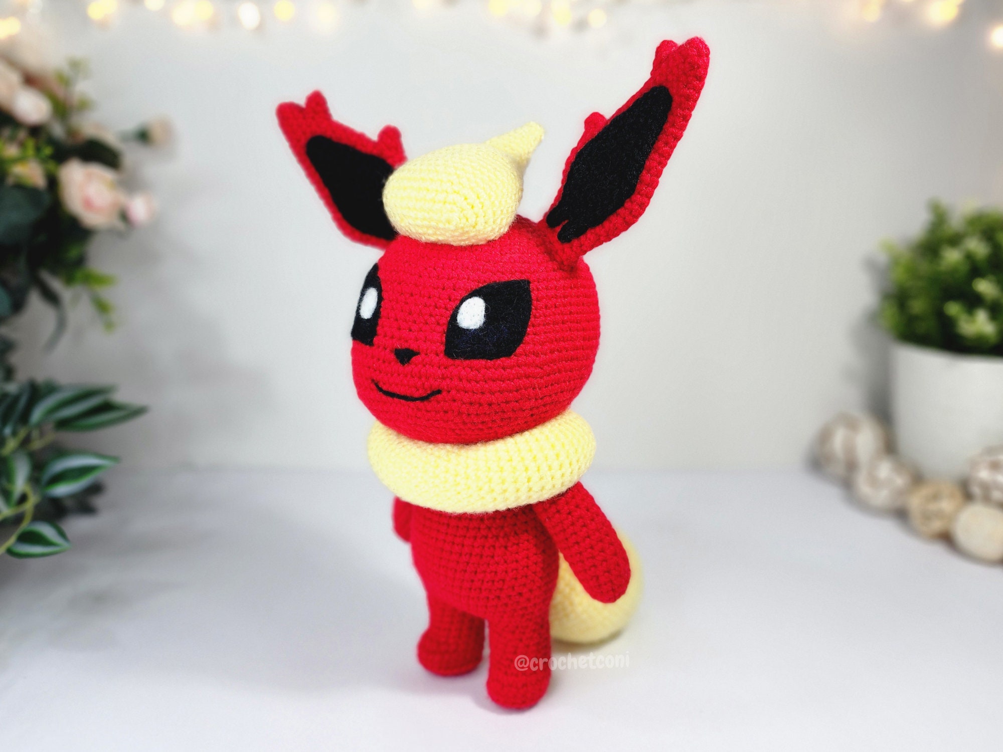 Flareon Crochet Pattern. Pokemon Plushie Amigurumi PDF Pattern in ...