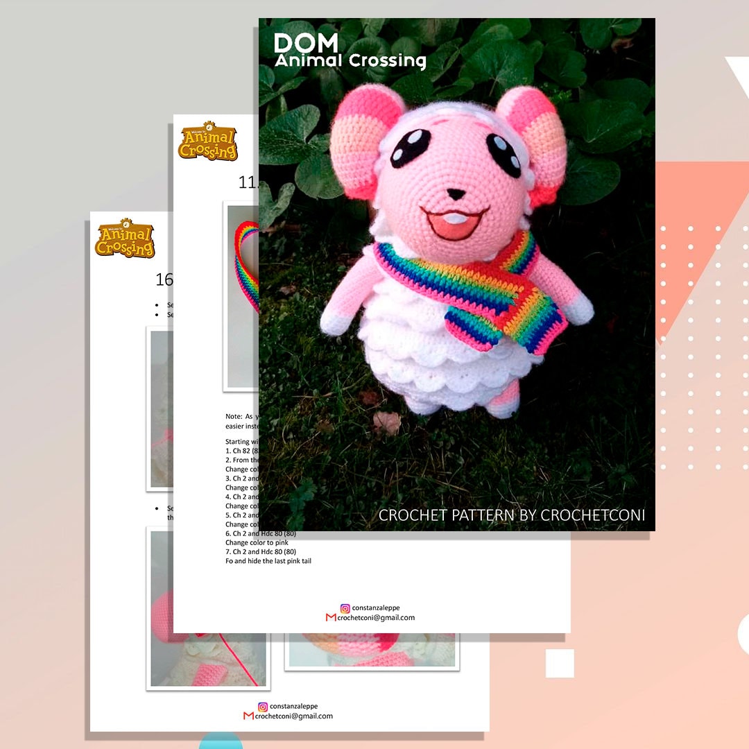 Dom Animal Crossing PDF Crochet Pattern. Amigurumi Pattern | Etsy Canada