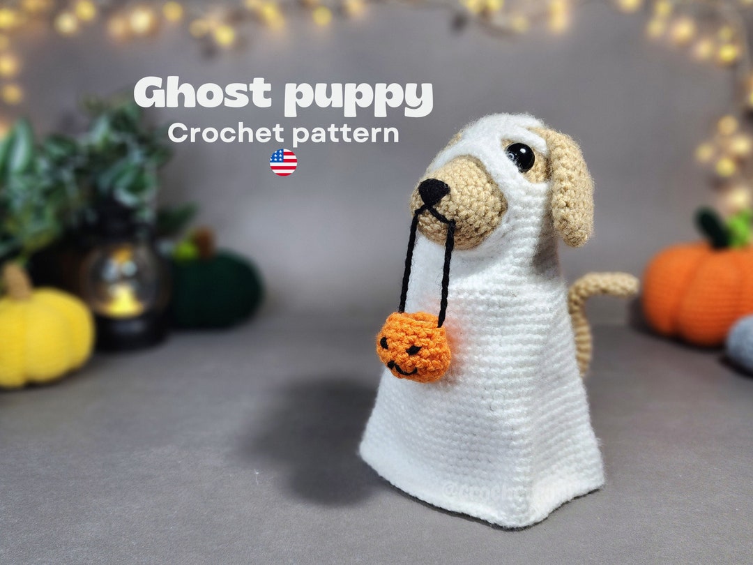 Ghost Puppy PDF Crochet Pattern. Plushie Amigurumi Pattern in English ...