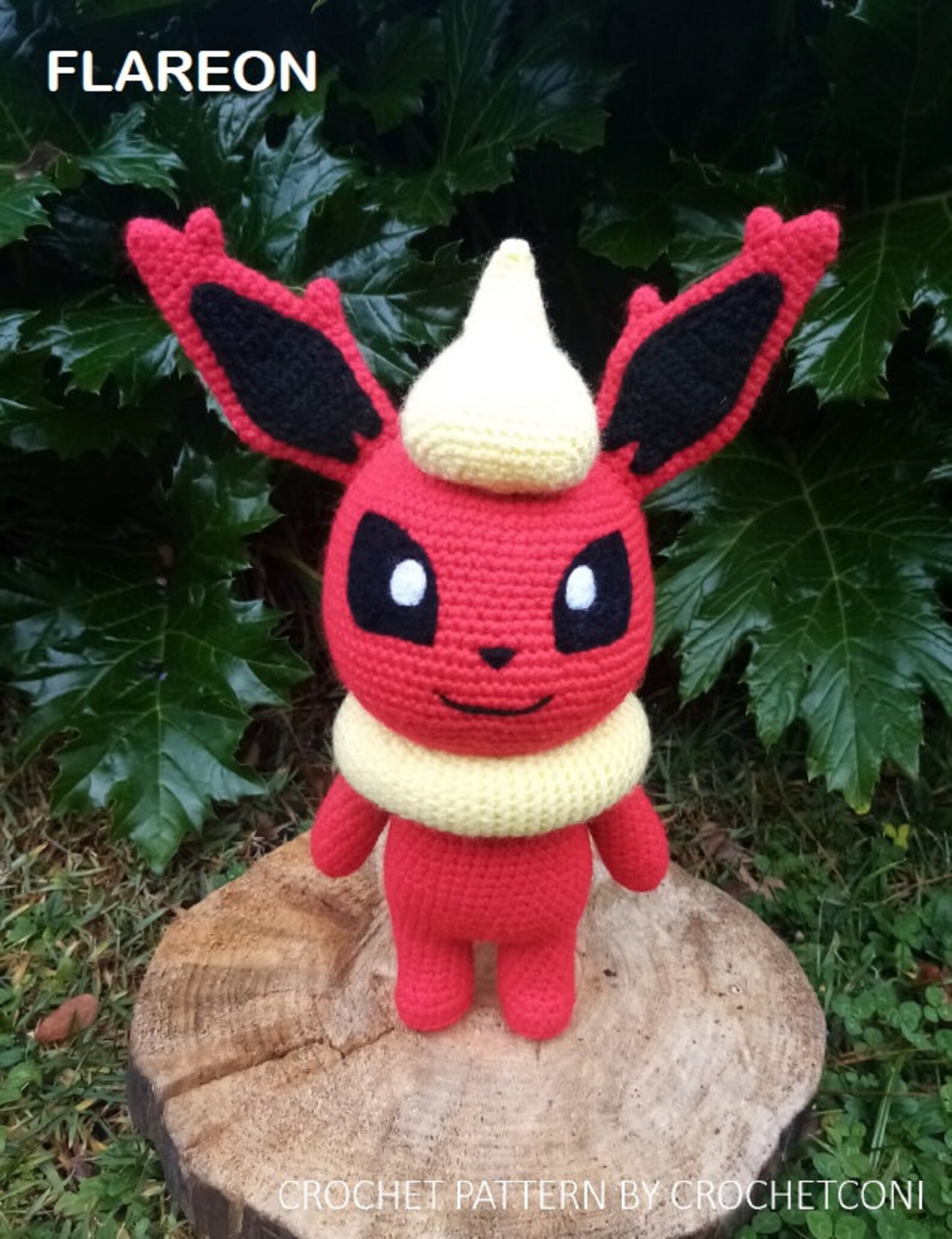 Flareon Crochet Pattern. Pokemon Plushie Amigurumi PDF Pattern - Etsy