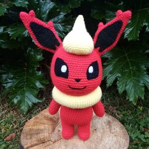 Flareon Crochet Pattern. Pokemon Plushie Amigurumi PDF Pattern in ...