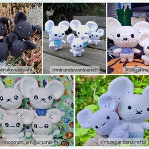 Maushold - Tandemaus Crochet Pattern. PDF Plushie Amigurumi Pattern in ...