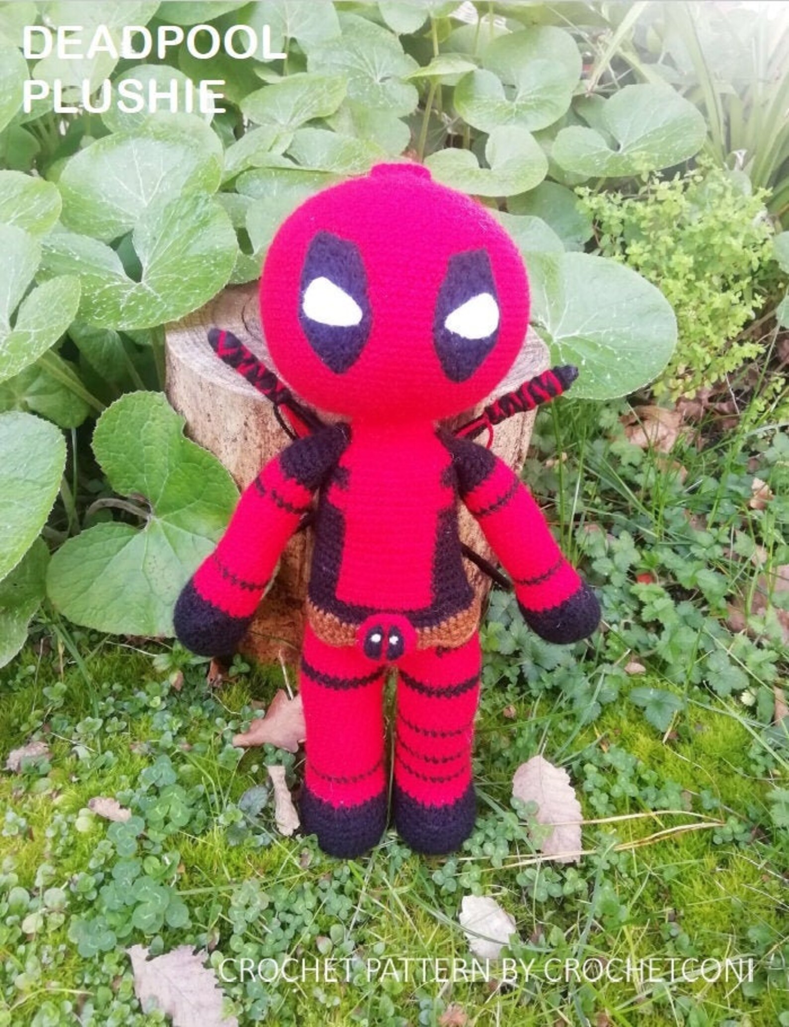 Deadpool PDF Crochet Pattern. Plushie Amigurumi Pattern in - Etsy