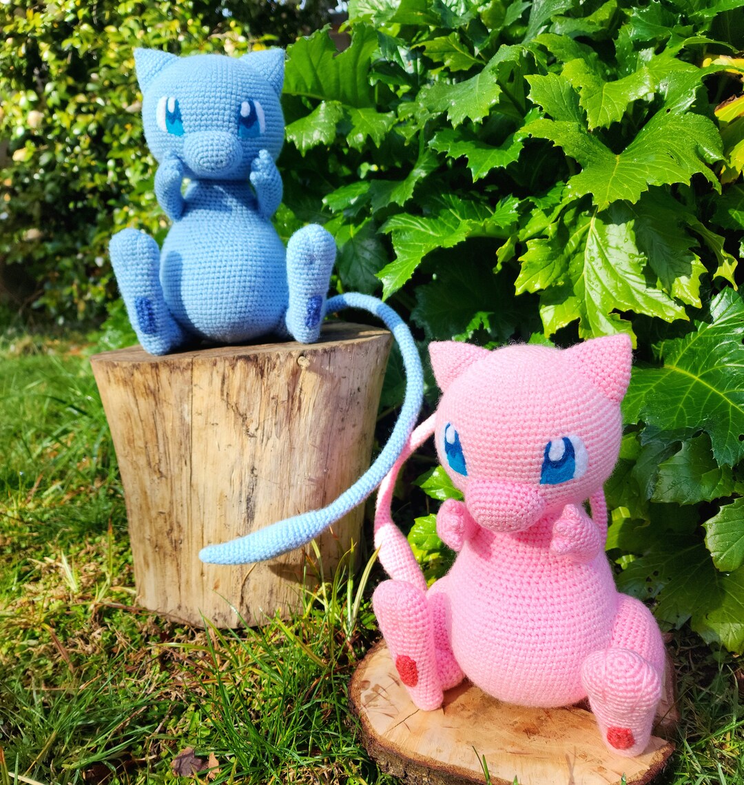 Mew Crocheted Plush, Pokemon Handmade Amigurumi - Etsy