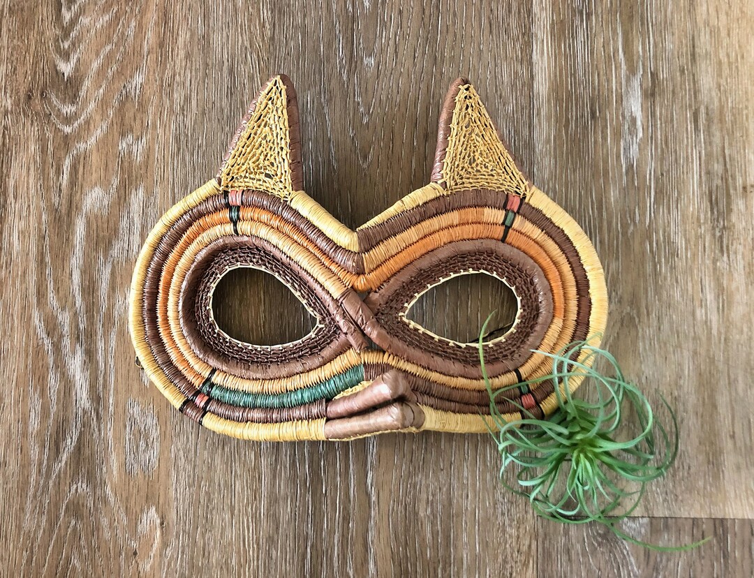 Unique Panama Embera Woven Bird Mask Folk Art - Etsy