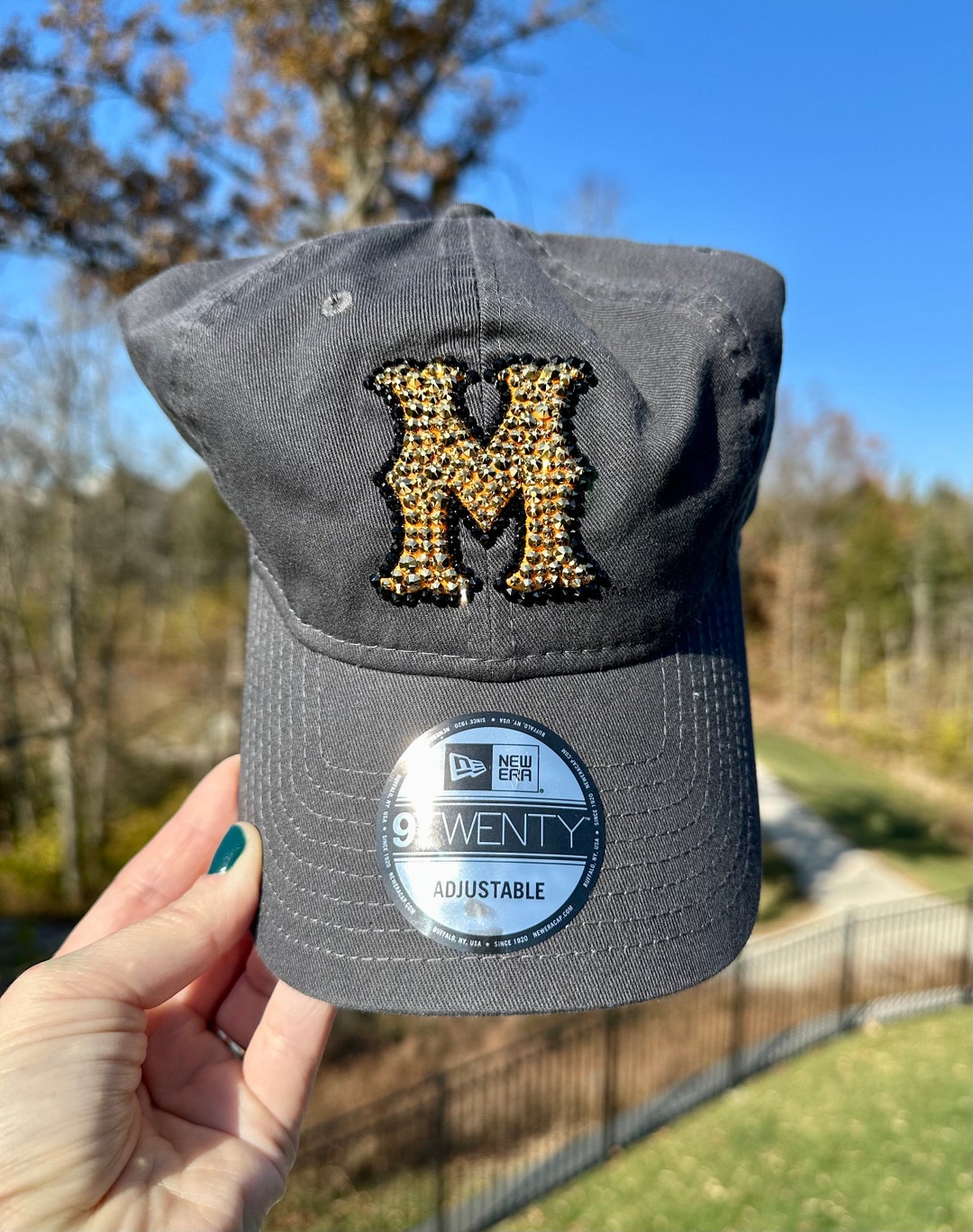 Grey/gold Missouri 'MIZZOU' Tigers Bling Hat New Era - Etsy