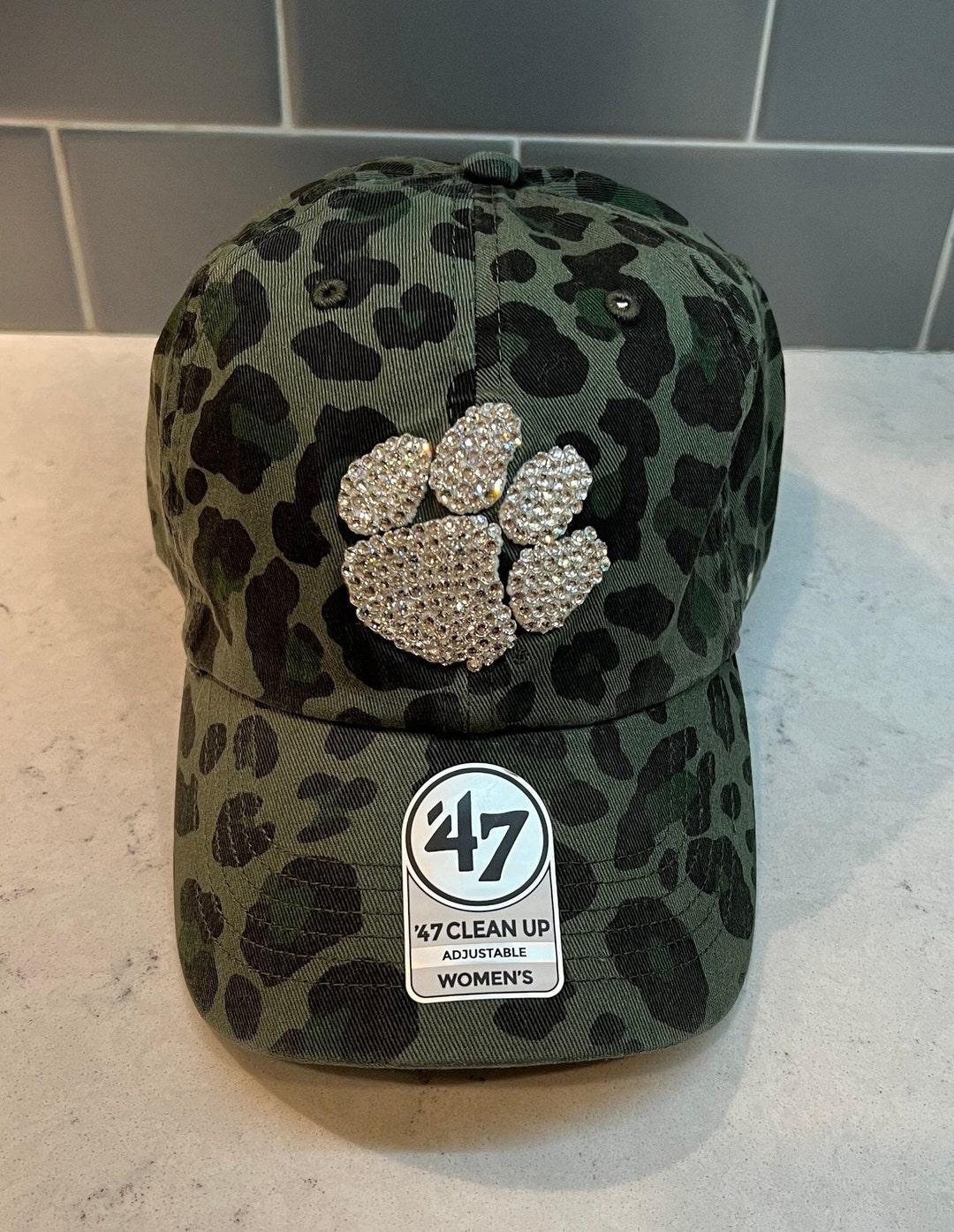 Cheetah Clemson Tigers Swarovski Crystal Hat - Sparkle Clemson Tigers ...