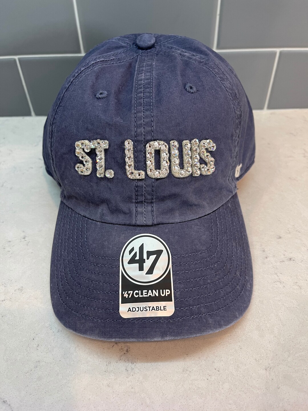 St. Louis Bling Hat Genuine Crystal Hats STL Rhinestone - Etsy UK