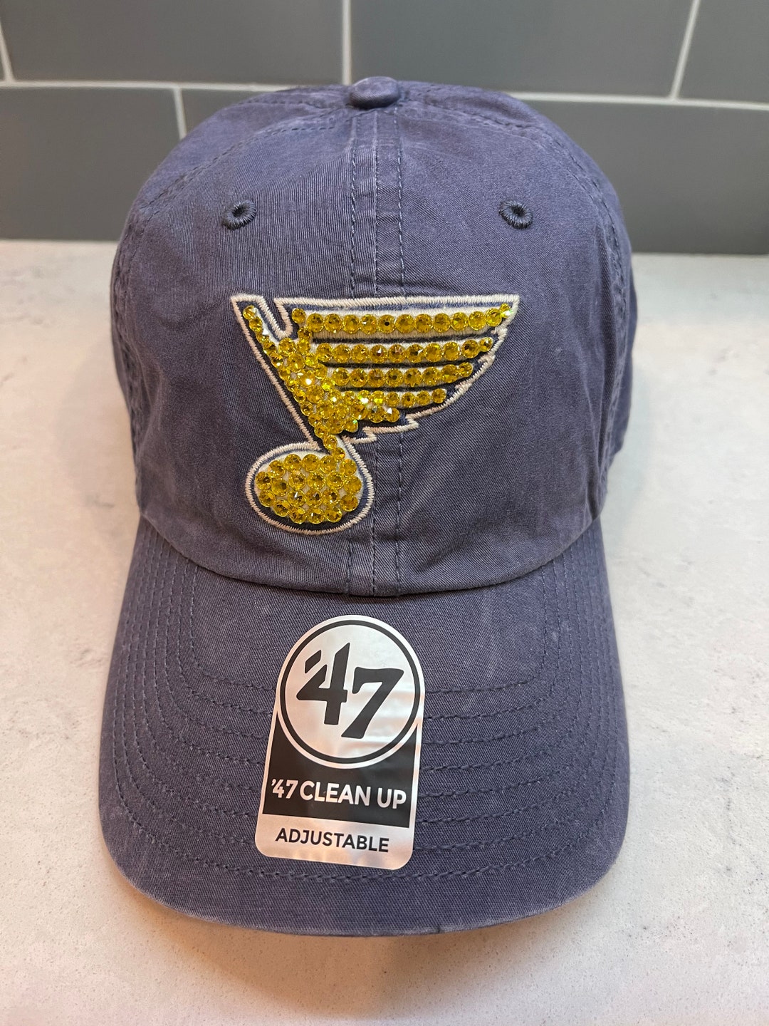 Blue STL Blues Swarovski Crystal Hat - Bling St. Louis Blues Cap ...