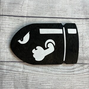 Mario Solid Wood Sign for Wall Art, Gaming Decor, Game Room, Kids Room ...