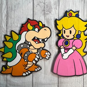 Custom Videogame Characters Solid Wood Sign for Wall Art, Mancave, Kids ...